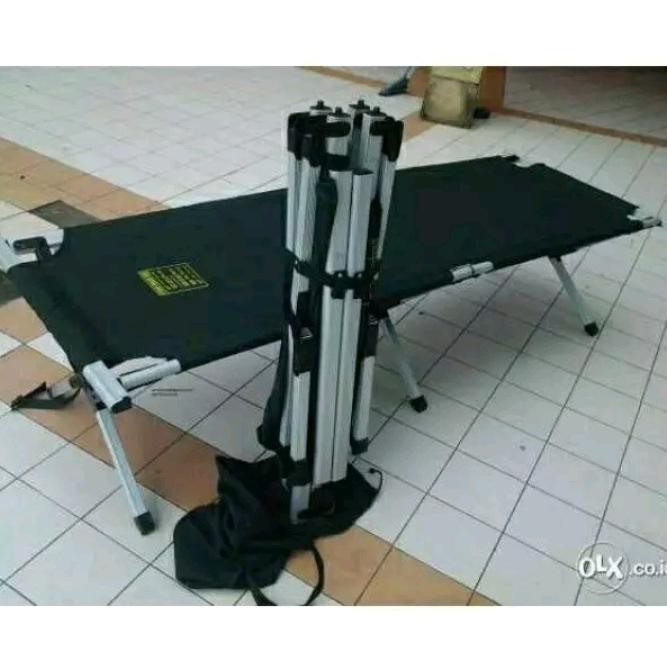 Jual Velbed TNI/Tempat Tidur lipat Lapangan TNI Hijau OriginaL | Shopee ...