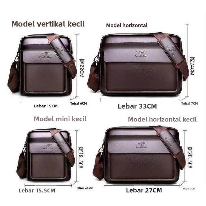 Jual Promo Tas Kulit Pria Tas Kulit Sapi Asli Tas Anti Air Premium Tas ...