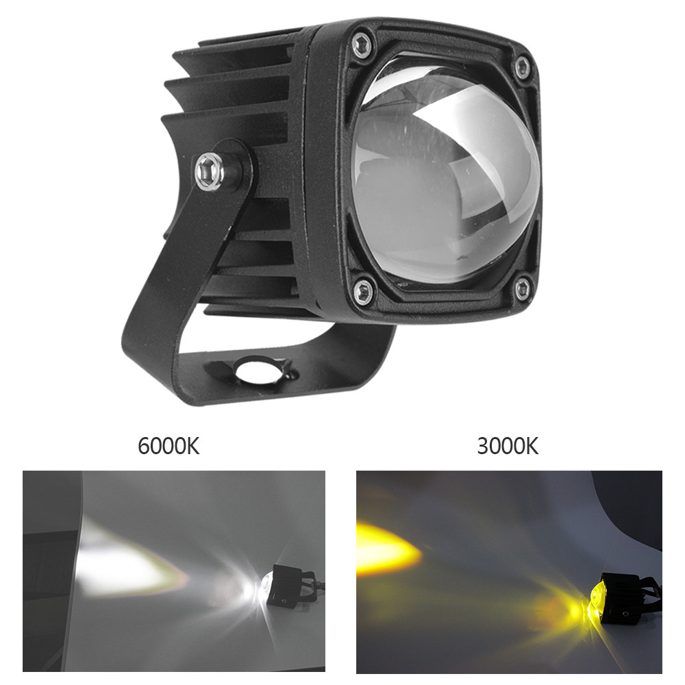 Jual Spotlight Car Truck Off Road Motorcycle 6000K White/ 3000K Yellow Driving Light Fog Lights ...