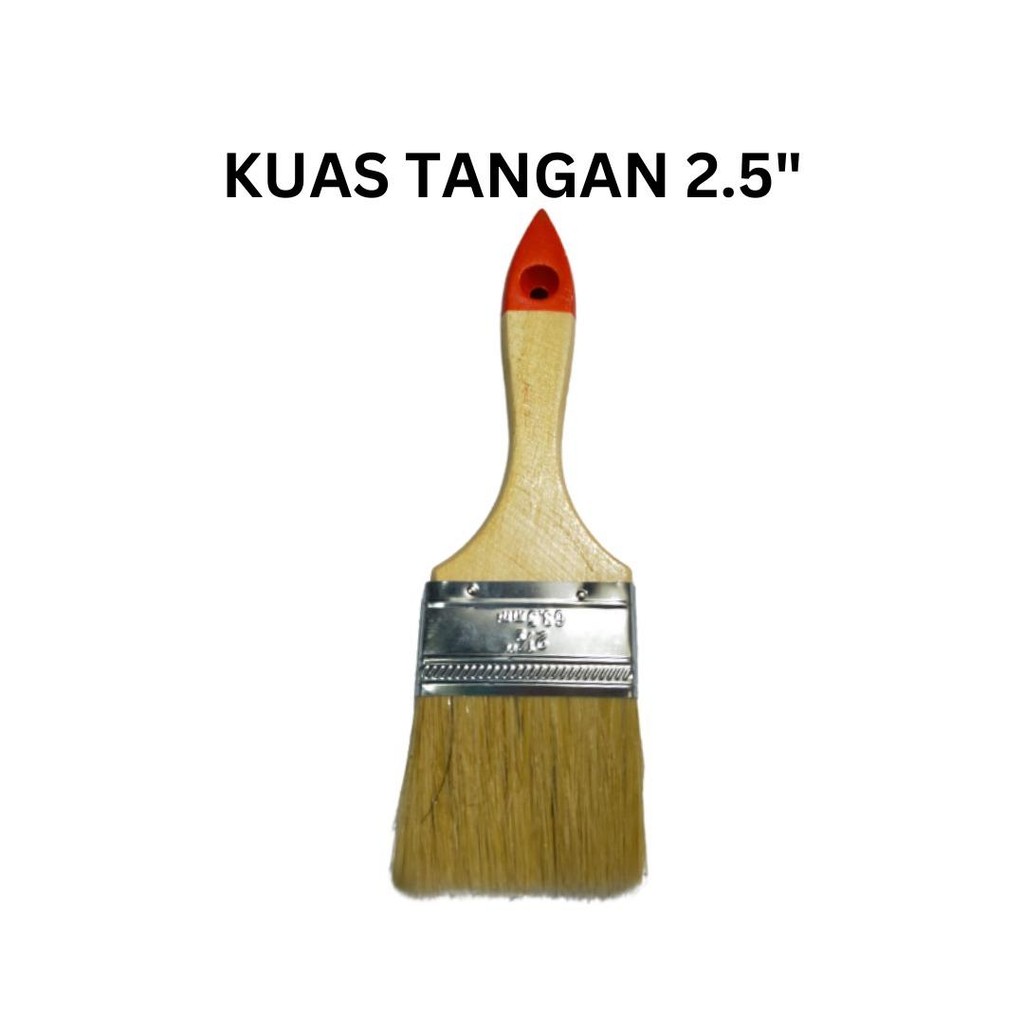 Jual GROSIR TERMURAH Kuas Cat Supra 2.5 Inch Kuas Tangan Gagang Merah 2 ...
