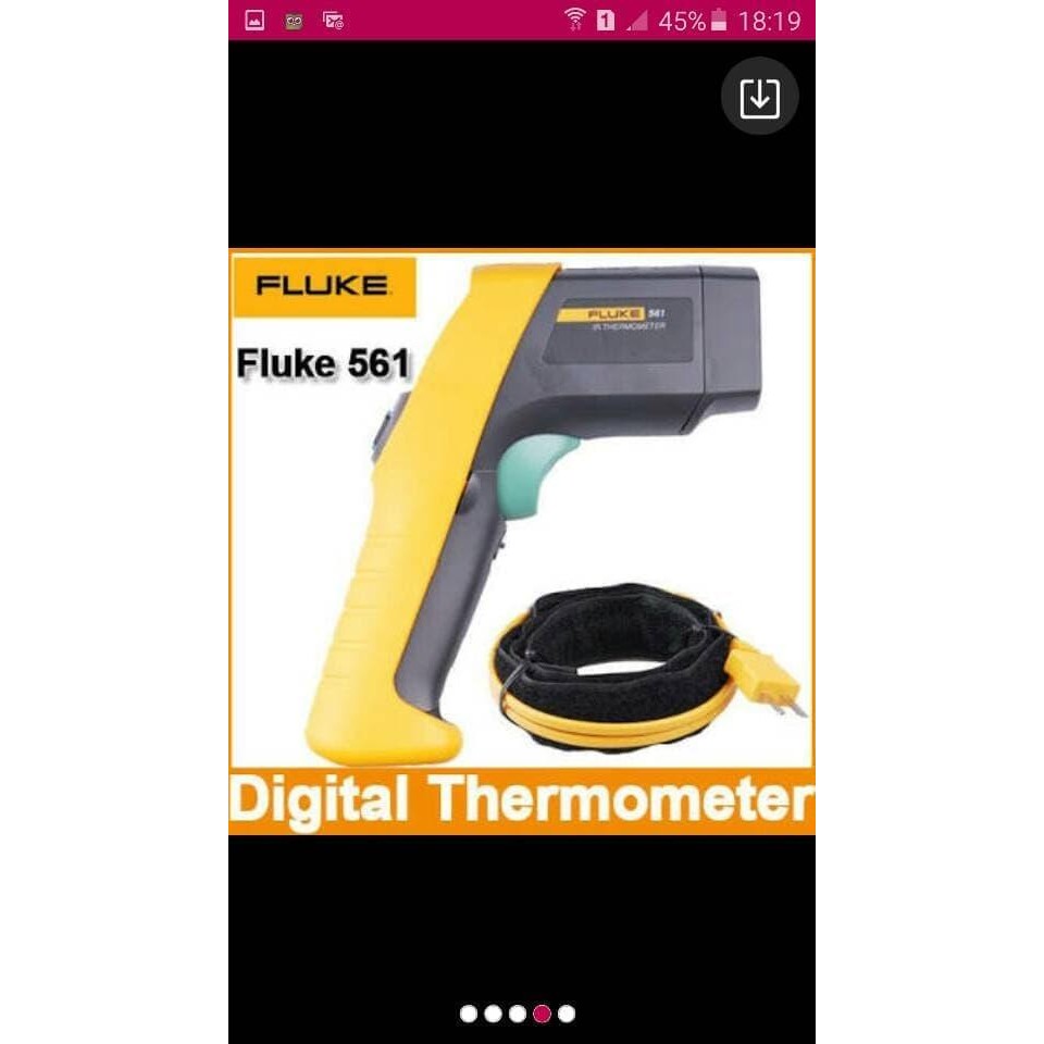 Jual fluke type 561 detection infrared thermometer alat ukur panas ...