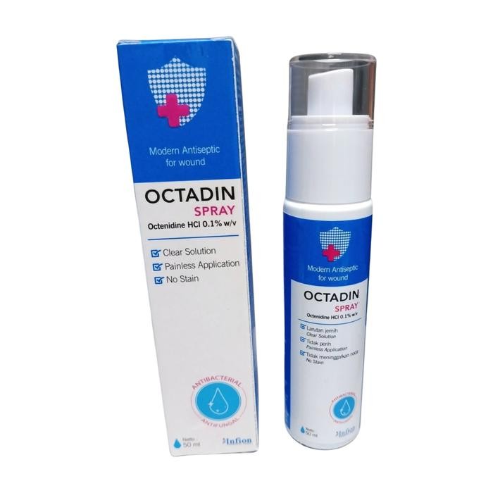 Jual OCTADIN SPRAY ANTISEPTIC 50 ML / ANTISEPTIK SEMPROT | Shopee Indonesia
