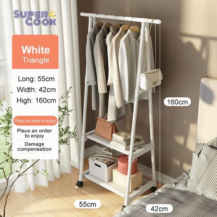 Jual Supercook Portable Combo 3in1 Rak Gantungan Baju Stand Hanger Rak ...