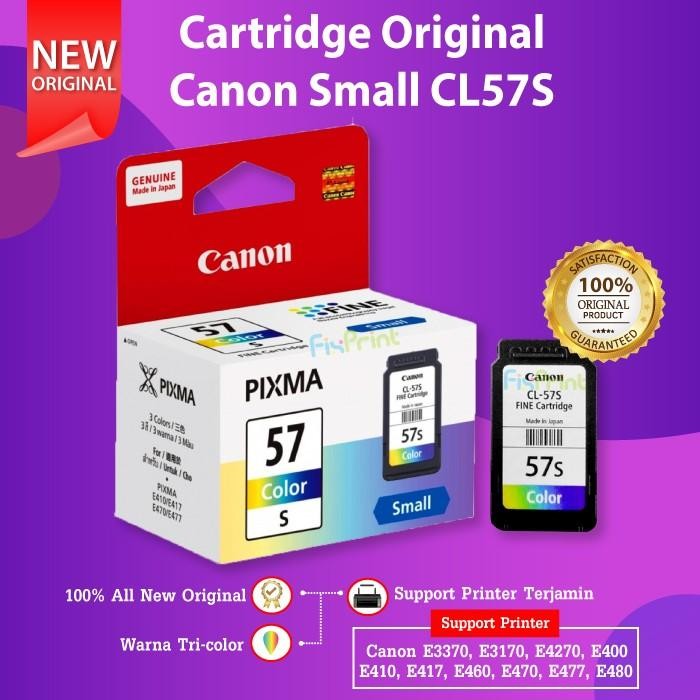 Jual Pilihan- Cartridge Tinta Canon Cl57S Cl 57S 57 Small Colour E410 ...