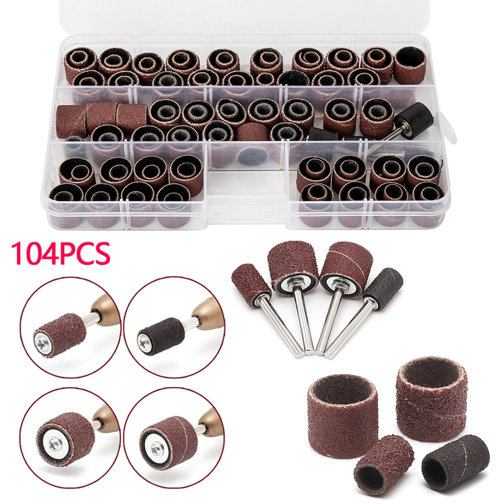 Jual #80 #120 Sanding Drum Set 80/120 Grit Sanding Flap Wheel Wear ...
