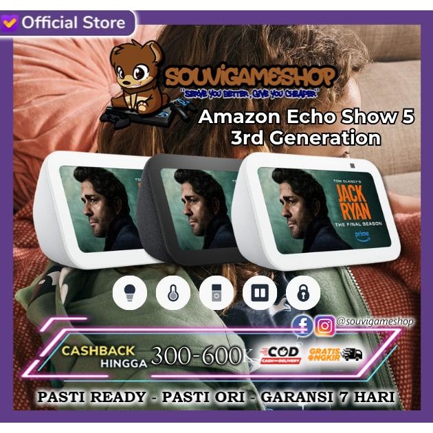Jual Amazon Echo Show 5 3rd Generation Smart Display with Alexa Gen3 ...