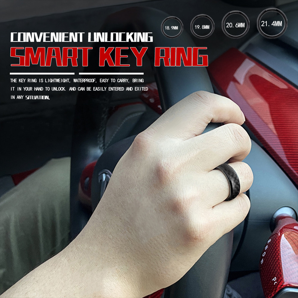 Jual For Tesla Model 3 Model Y X S All Years Smart Key Ring NFC Carbon ...