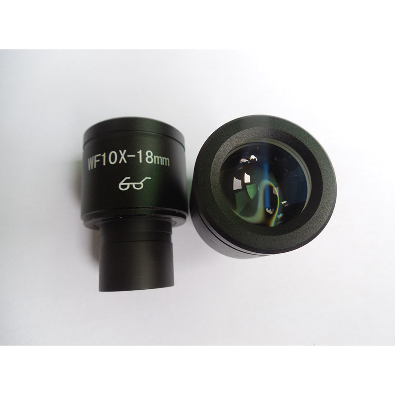 Jual High Eyepoint Eyepiece WF10X/18mm Wide Angle Biological Microscope ...