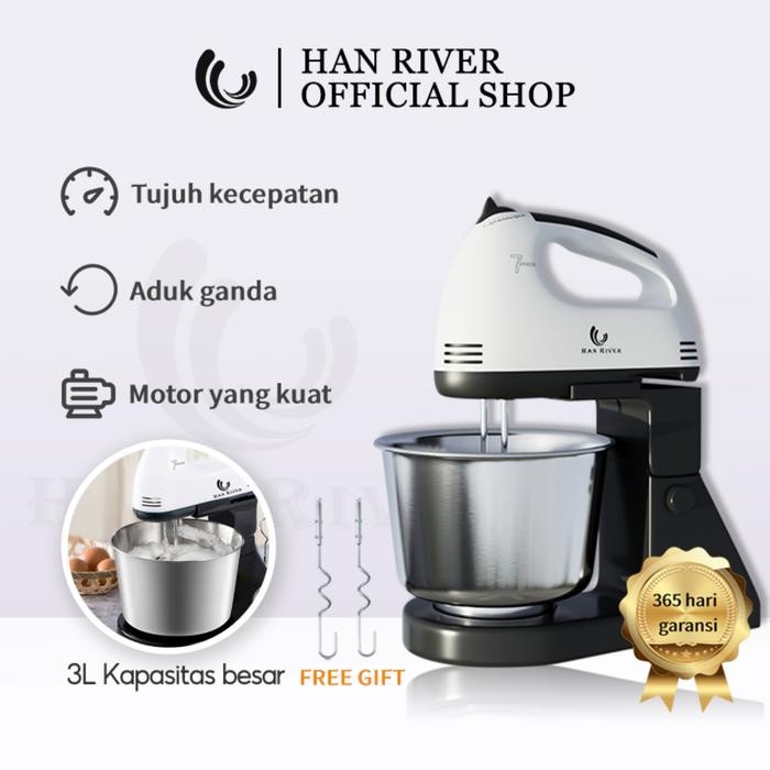 Jual EJ HAN RIVER Stand Mixer HRDDQ03WT Putih | Shopee Indonesia
