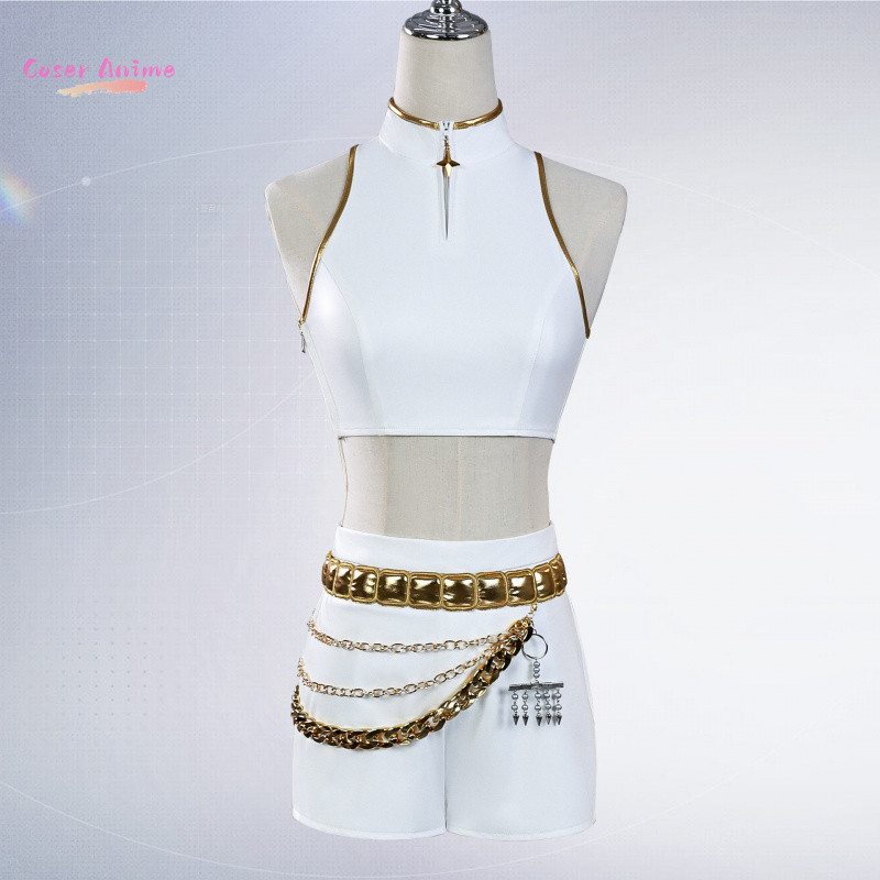 Jual KPOP DEMON HUNTERS RUMI MIRA ZOEY COSPLAY COSTUME HUNTRIX WHITE ...