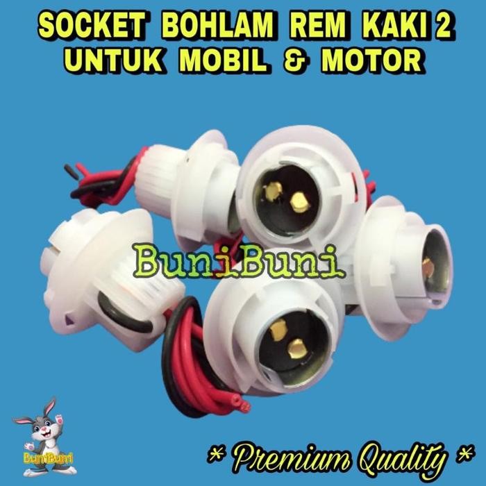 Jual Jual Socket Fitting Lampu Rem Kaki 2 / Soket Fiting Rumah Bohlam ...