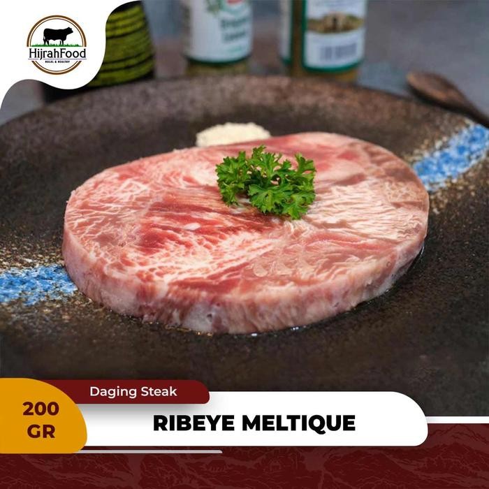 Jual Eat77- Hijrahfood Ribeye Meltique Beef Steak Aus Rib-Eye Steak ...