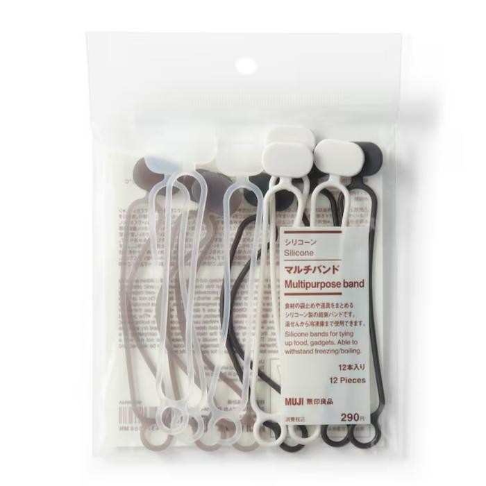Jual Muji Multipurpose silicone band cable organizer snack band ...