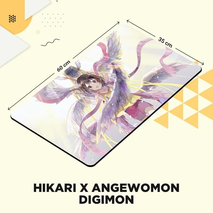 Jual 7q81 Regular Rubber Playmat Digimon Hikari X Angewomon | Shopee ...