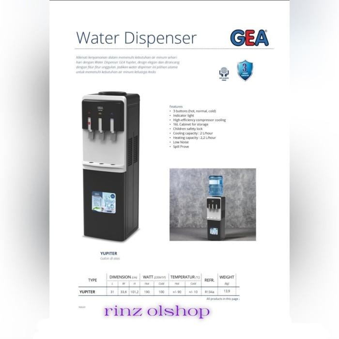Jual TERMURAH DISPENSER GEA MARS GALON ATAS 3 TOMBOL SU GOJEK READY ...