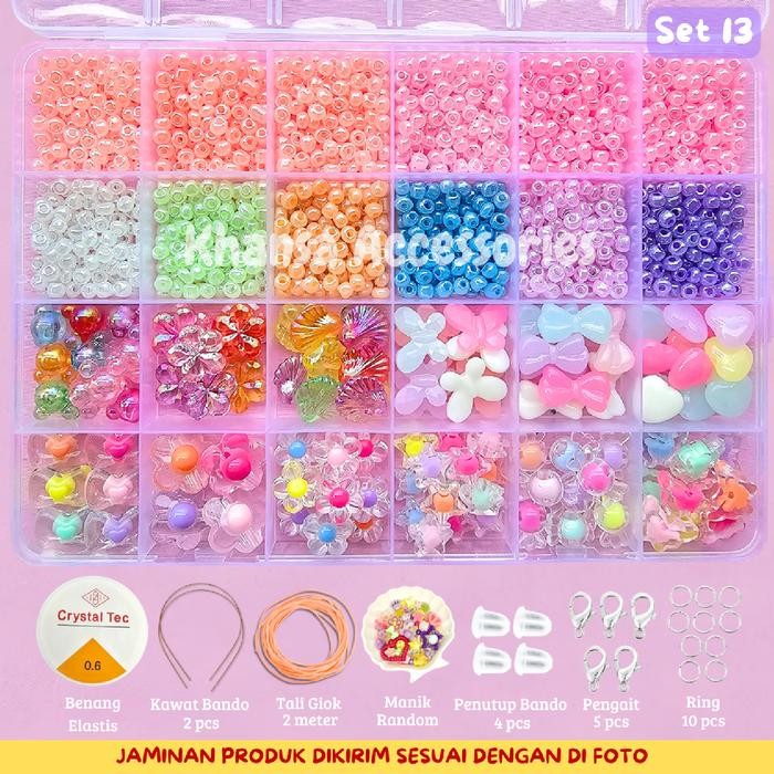 Jual Diy Manik Manik Set Lengkap Gelang Aesthetic - Diy Craft Manik ...