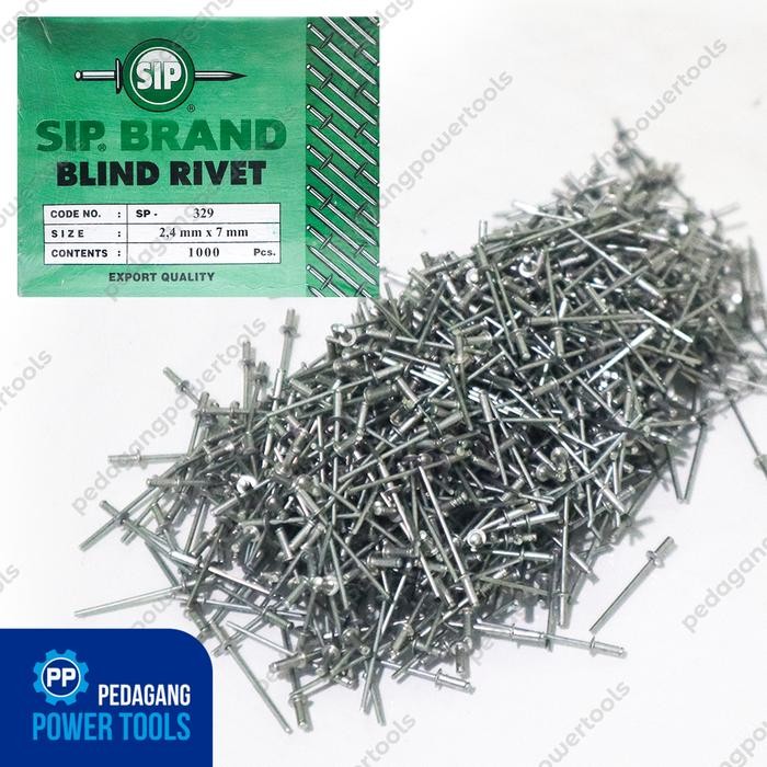 Jual Pilihan- Sip 329 Paku Rivet 2.4 X 7 Mm Blind Ripet Rifet Tembak 1 ...