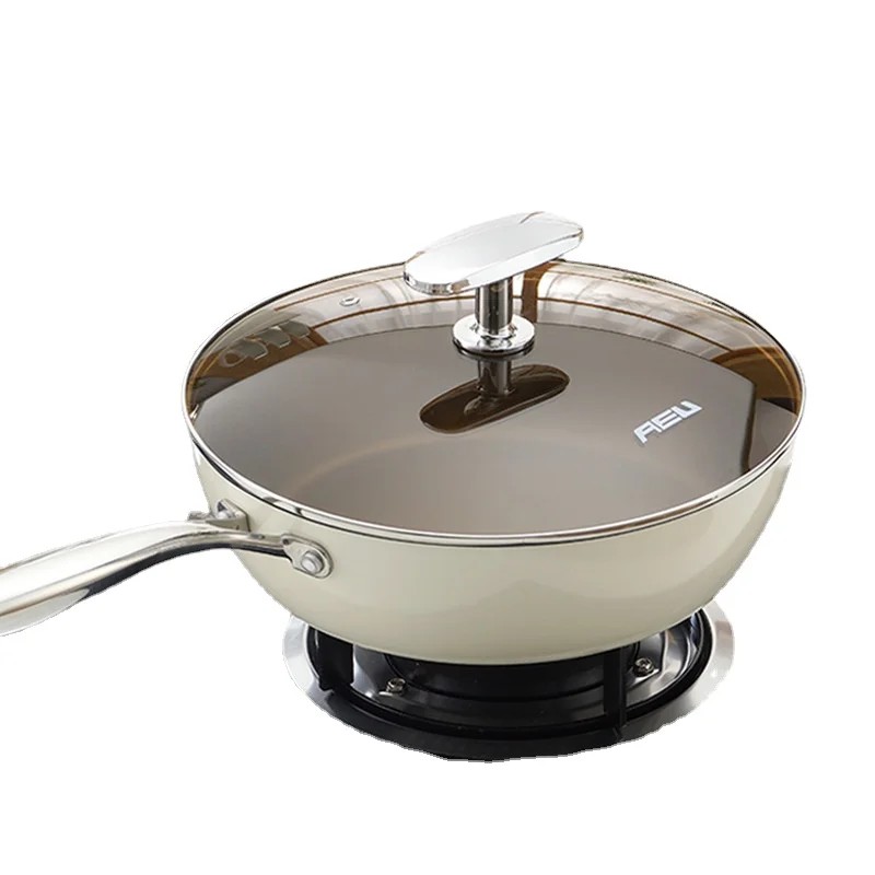 Jual Titanium Crystal Ceramic Non-stick Pan Does Not Stick To Deep ...