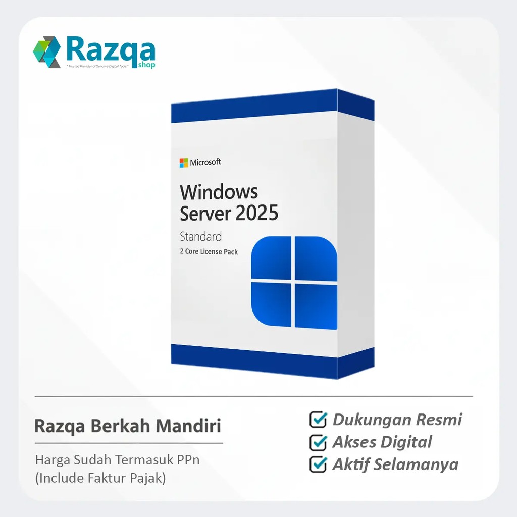 Jual Microsoft Windows Server 2025 Standard - 2 Core License Pack ...