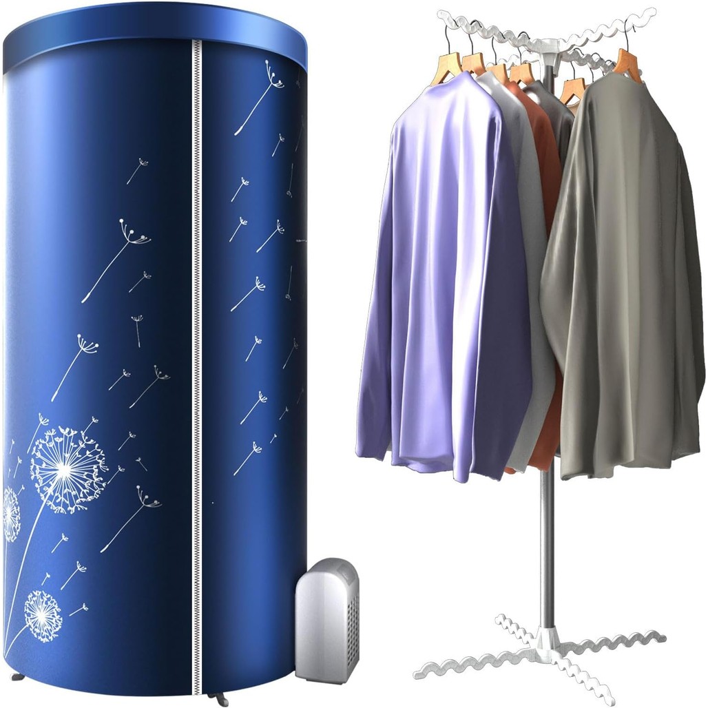 Jual Portable Electric Clothes Dryer,1000W Heated Clothes Airer,Travel ...