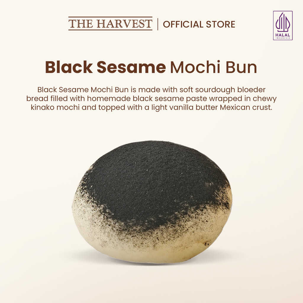 Jual Black Sesame Mochi Bun | Roti Mochi Dengan Rasa Wijen Hitam ...