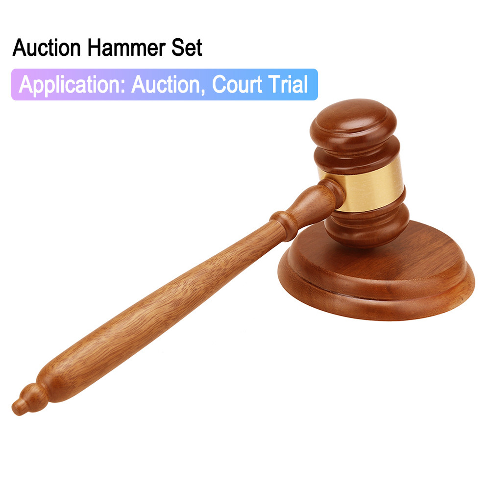 Jual NEW Durable Handmade Wooden Auction Hammer Judge Auction Hammer ...
