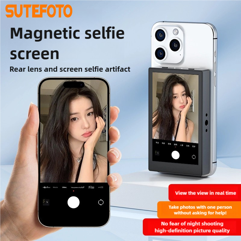 Jual BARU Sutefoto Monitor Screen XFAN D1 Magnetic Phone Selfie vlog ...