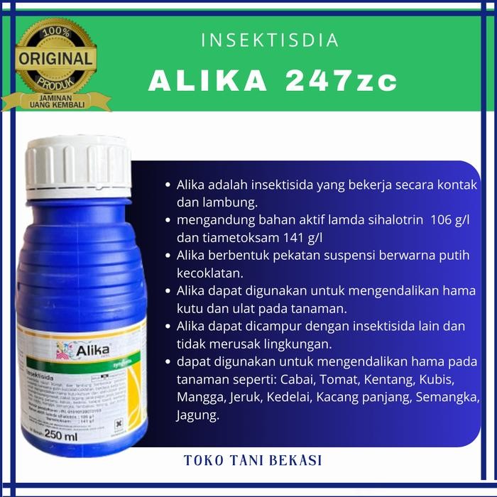 Jual Insektisida Alika 247 zc isi 250ml obat pengendali hama ulat dan ...