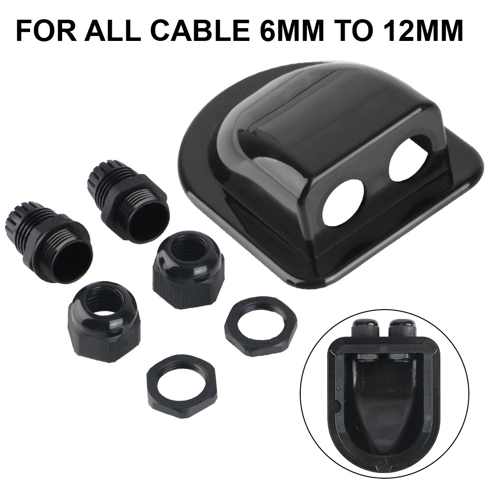 Jual Roof Wire Entry Caravan Solar Car Junction Box Cable Connector ...