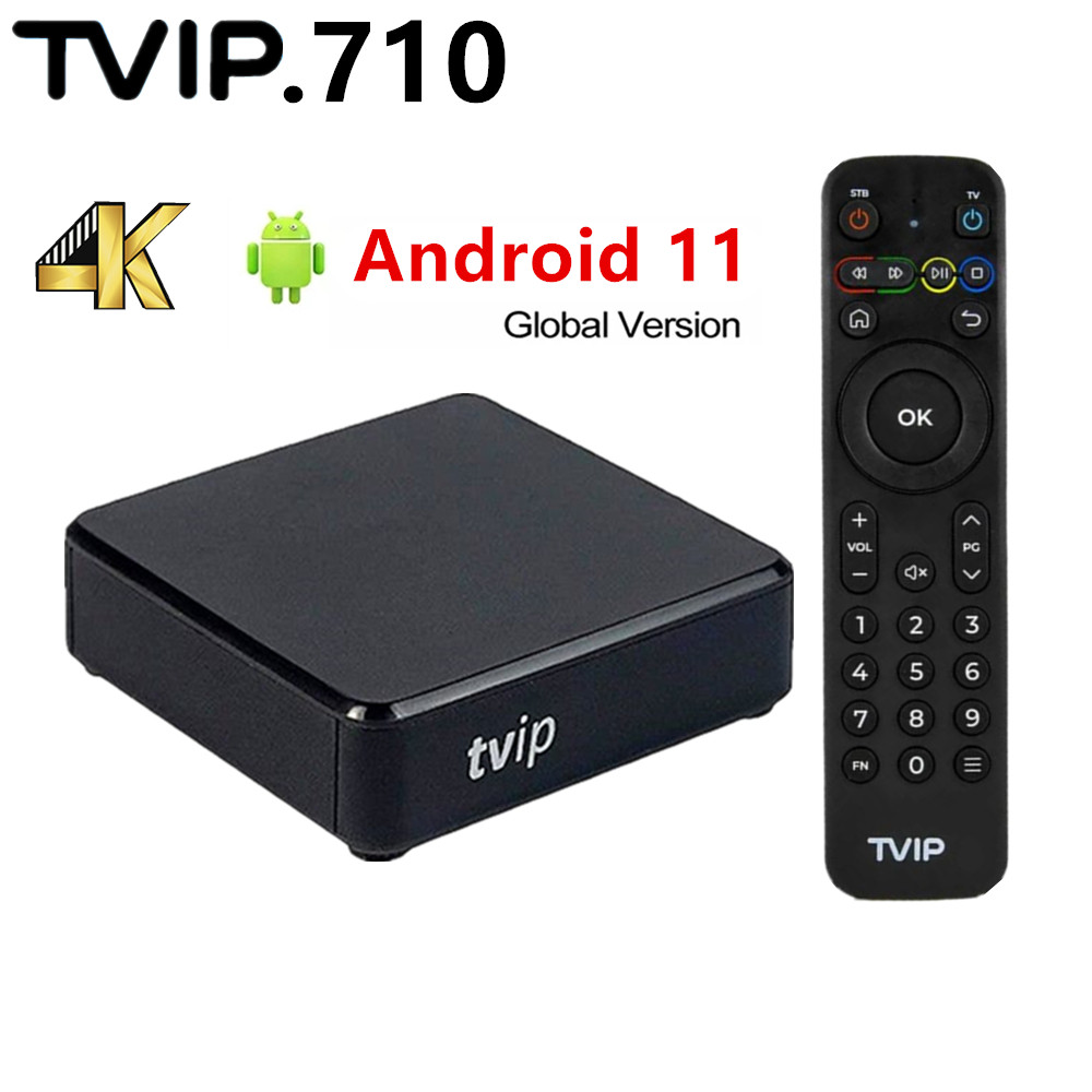 Jual Tvip 710 4K Hd Smart Tv Box Android 11.0 Amlogic S905W2 H.265 Vs ...