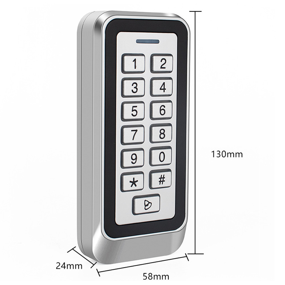 Jual Backlight RFID Metal Door Access Control Reader 1000 User 125KHz EM Card Keypad IP67 ...