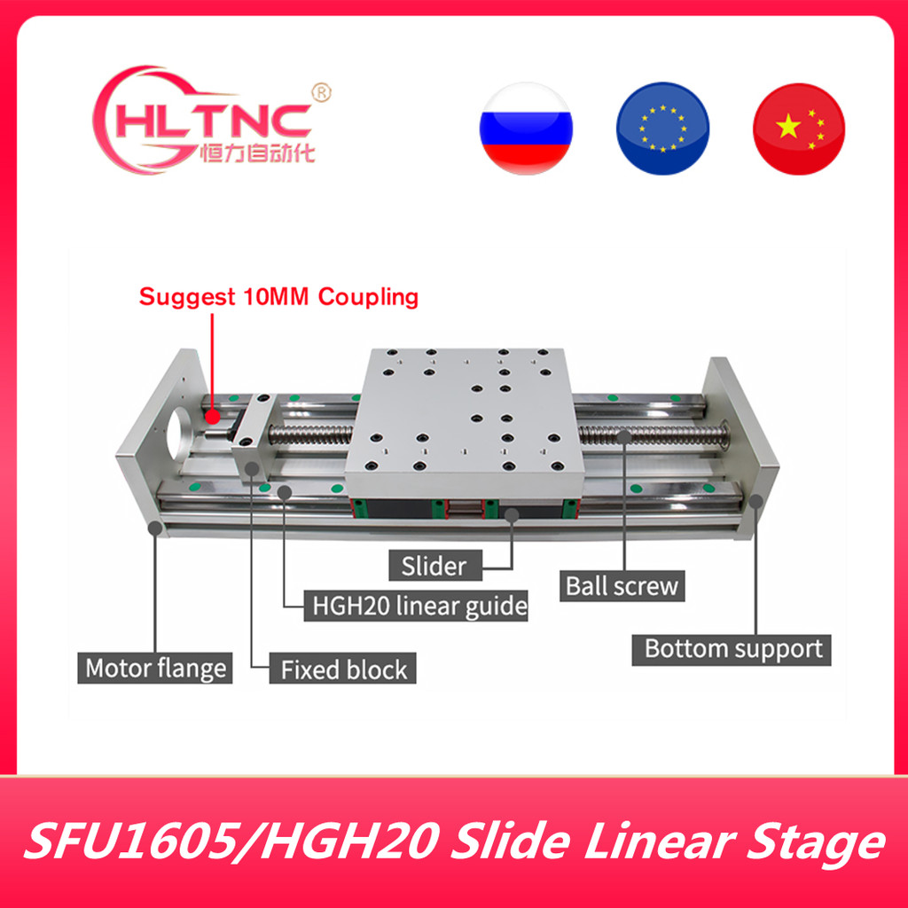 Jual BEST SELLER XYZ axis Slide Linear Stage SFU1605 Ball Screw+ HGH20 ...