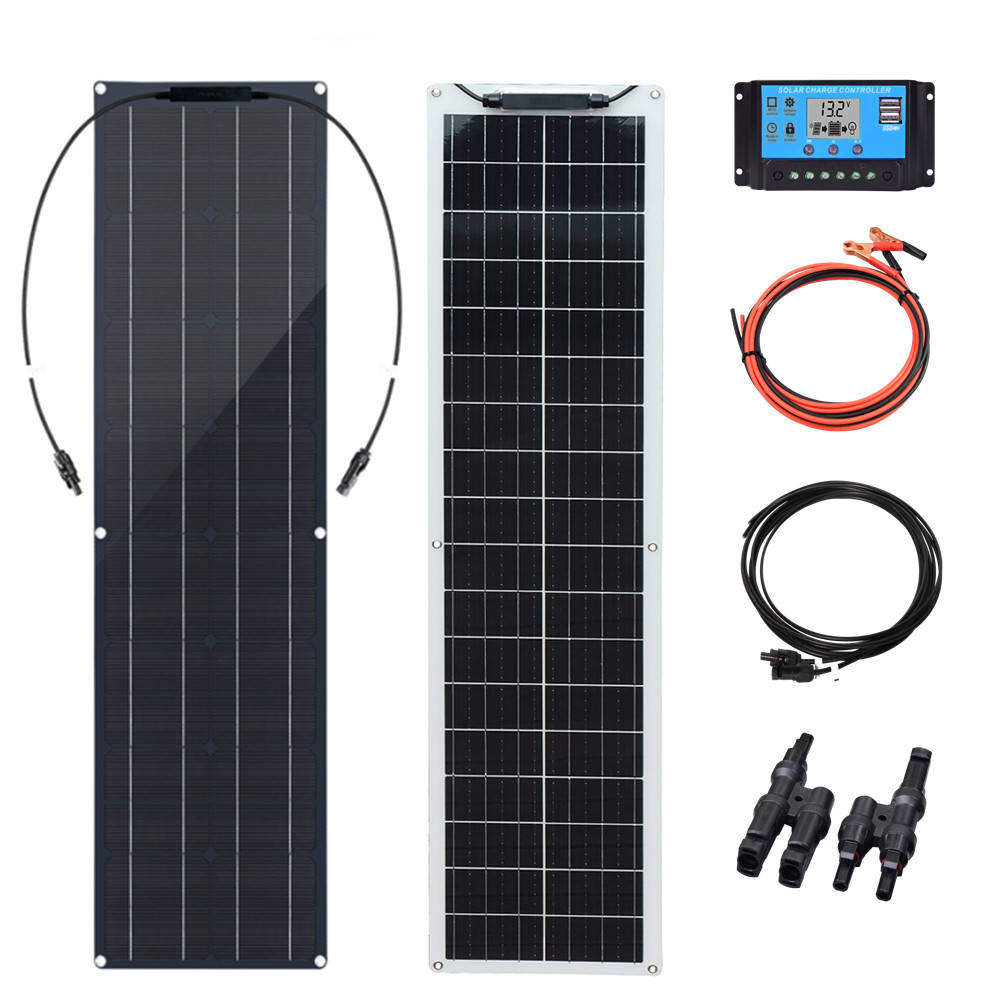 Jual 50W Or 100W Flexible Solar Panel, 12V Lightweight Mono Solar Panel ...