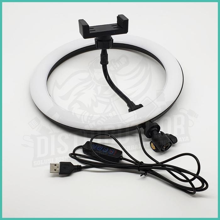 Jual Lampu Handphone LR01 V2 LED Selfie Ring Light 26 Cm photograpry ...