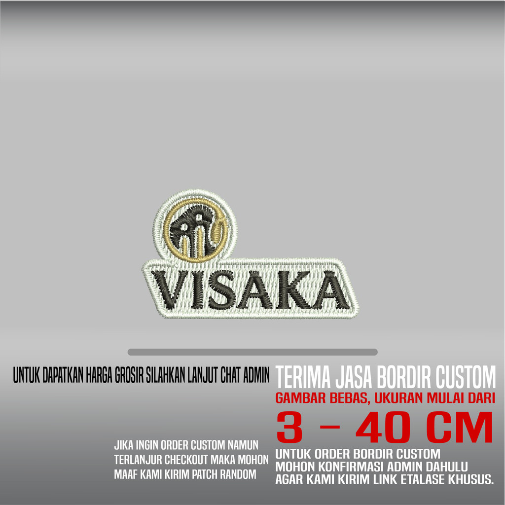 Jual VISAKA HDP-565 PATCH BORDIR LOGO/EMBLEM | Shopee Indonesia