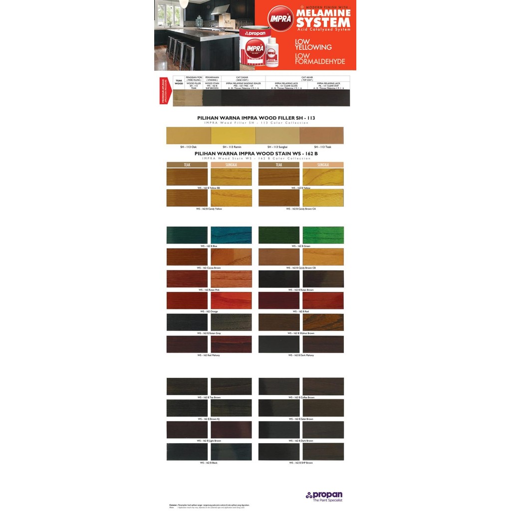 Jual Plistur Pewarna Politur Propan Impra Woodstain Ws-162 B Coklat Tua ...