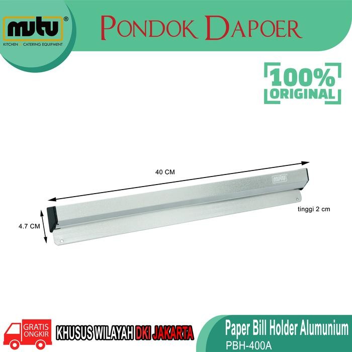 Jual Penjebit Kertas Nota Tagihan 40 Cm Aluminium - Paper Bill Holder ...
