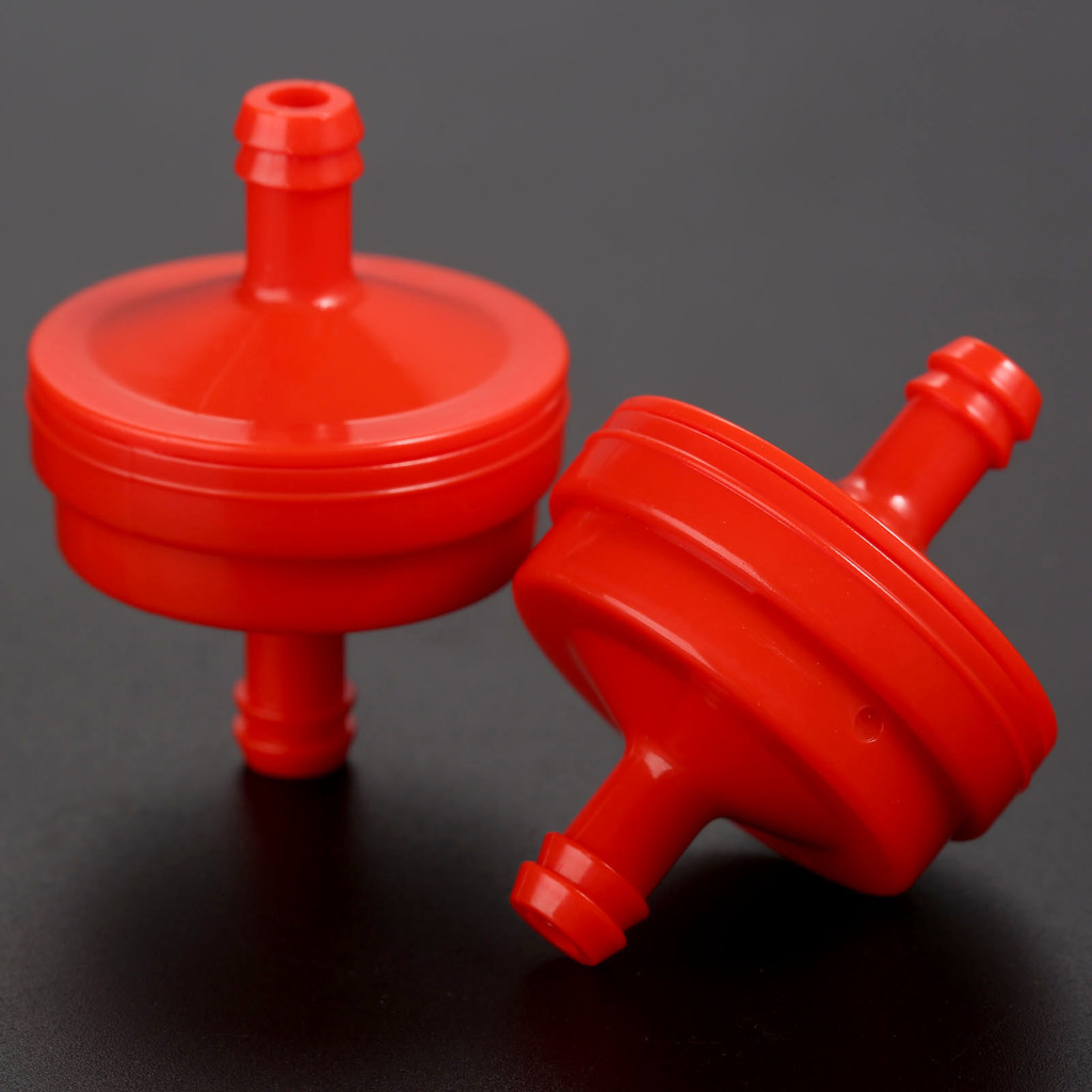 Jual 2pcs Plastic Red Lawn Mower Inline Fuel Filter for Briggs and ...