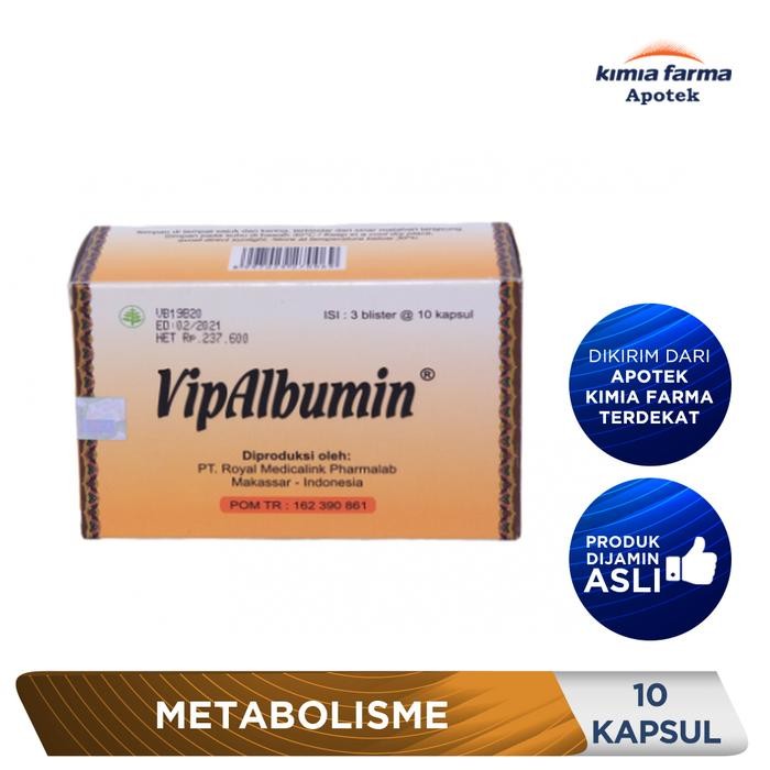 Jual eoug- Vipalbumin 500 Mg Blister 10 Kapsul / Suplemen Kesehatan ...