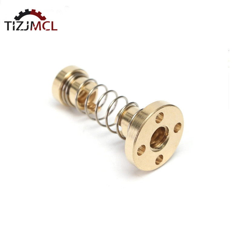 Jual T8 Lead Screw Anti Backlash Spring Nut Loaded Elimination Gap Nut ...