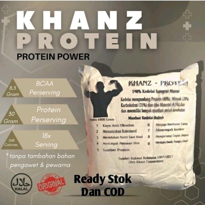 Jual KHANZ PROTEIN WHEY PROTEIN SERBUK SUSU KEDELAI Protein Energi ...