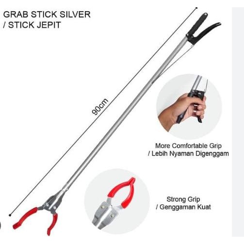 Jual New Grabstick stainless Penjepit Pick Up Tool Tongkat Kait Barang ...