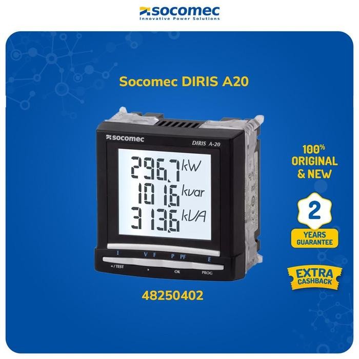 Jual SOCOMEC Digital Power Meter DIRIS Digiware A20 Power Metering ...