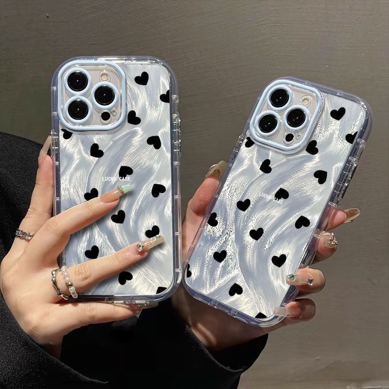 Jual Hitam Girl Simple Aesthetic Love Case Hp Redmi 13 13X A5 Note 14 ...