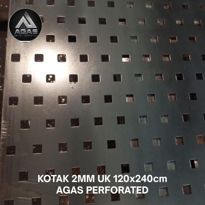 Jual Plat Lubang Besi Perforated Kotak 2mm 120x240cm | Shopee Indonesia