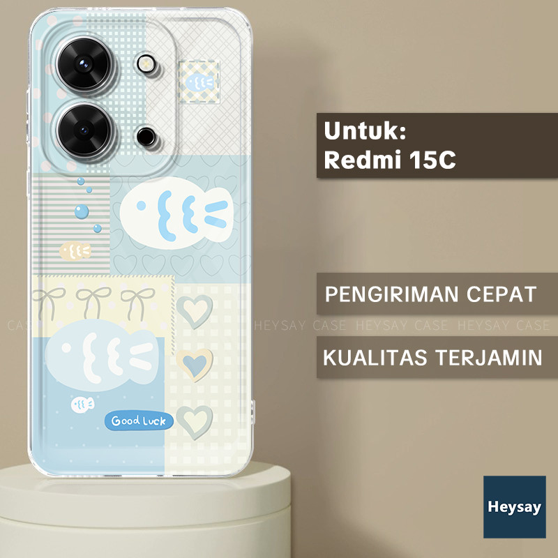 Jual Terbaru Untuk Ikan Biru Casing Redmi 15C Poco C85 Tk Case Hp Lucu ...