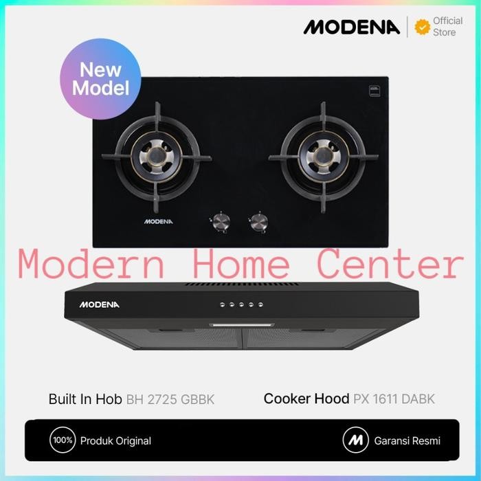 Jual Promo Bundling Modena Kompor Tanam Gas BH 2725 GBBK & Modena slim ...