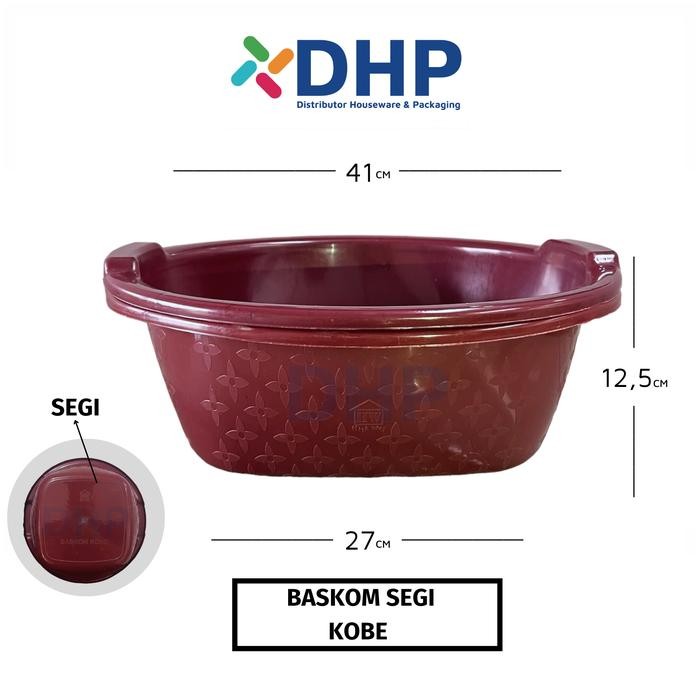 Jual KUALITAS Baskom Segi KOBE (D=41 CM) Murah Besar Jumbo Plastik ...