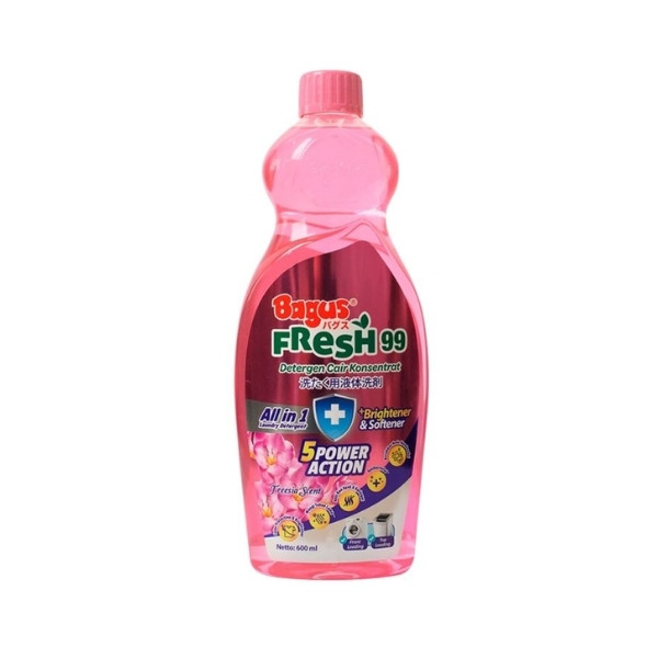 Jual BAGUS FRESH 99 LIQUID DETERGENT FREESIA SCENT BOTOL 600 ML ...