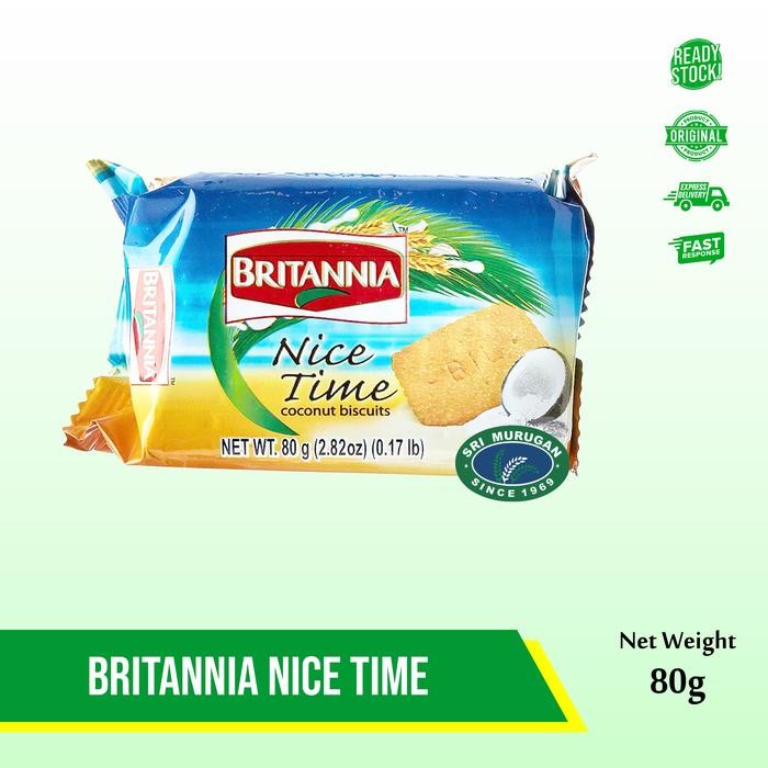 Jual ORIGINAL! BRITANNIA NICE TIME(BISCUT) 80GR | Shopee Indonesia